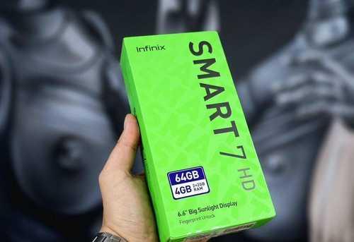 Infinix Smart 7 HD, 4/64 гб, белый