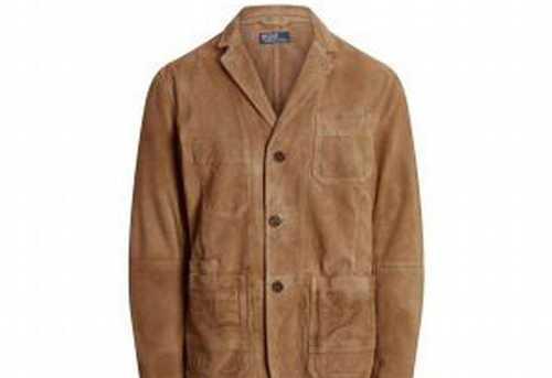Замшевая куртка карго Polo Ralph Lauren, хаки