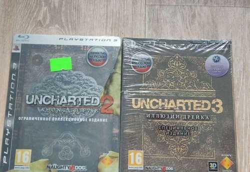 Uncharted 2,3 steelbook