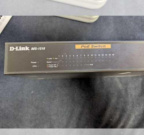 Poe коммутатор D-Link des-1316