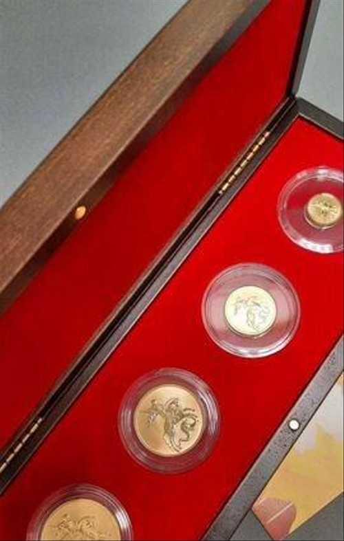 Набор золотых монет "Георгий Победоносец"