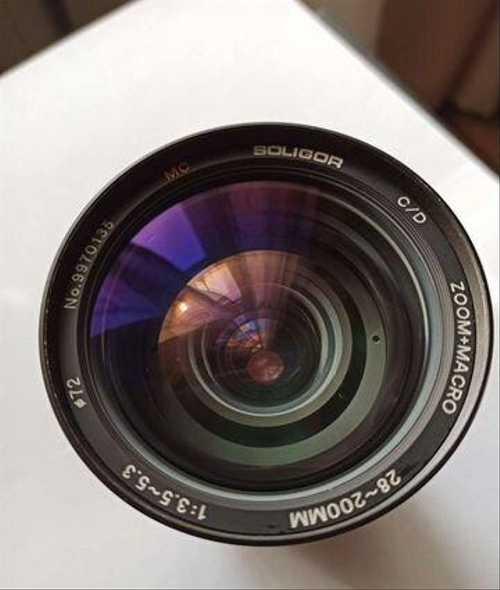 Объектив MC Soligor zoom+macro 28-200mm на Nikon F