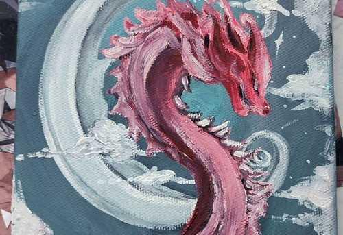 Картина ручной работы дракон Эксклюзив