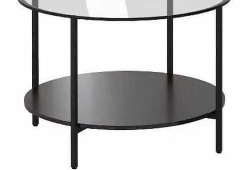 Журнальный столик IKEA круглый со стеклом