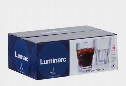 Luminarc бокалы new america новые 6 штук 270мл
