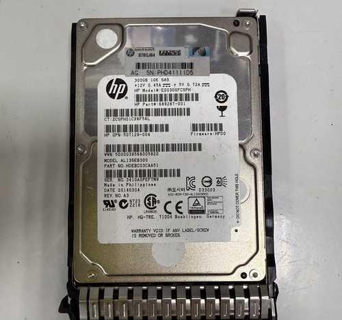 Жесткий диск HP EG0300fcsph 300Gb SAS 2,5" HDD