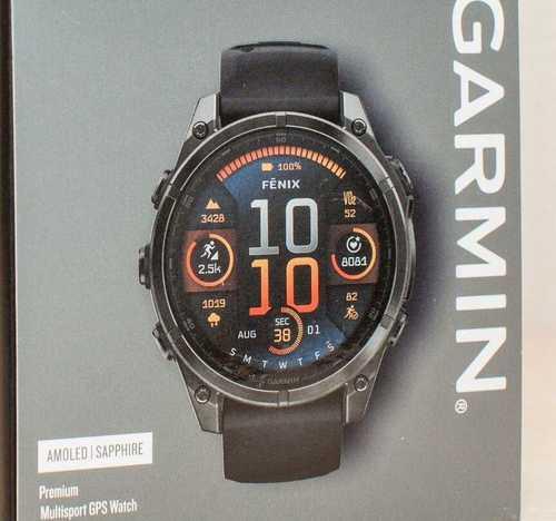 Смарт часы garmin fenix 8 - 47 mm amoled/sapphire