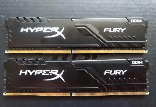DDR4 Kingston HyperX fury 16GB Kit (8GBx2) Идеал