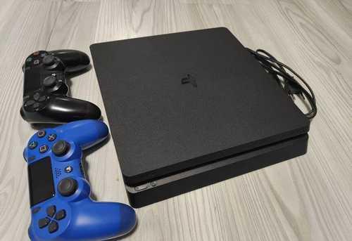 Sony PlayStation 4 Slim 1TB 2 геймпада