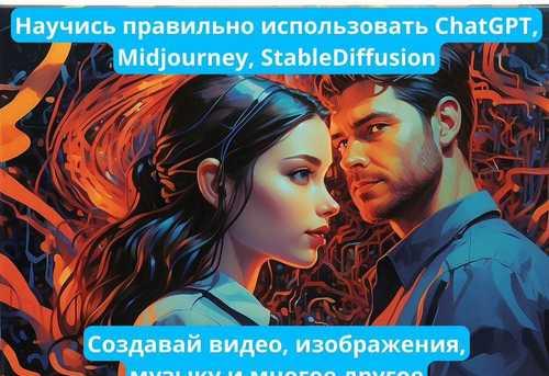 Программа по chatgpt, Midjourney, StableDiffusion