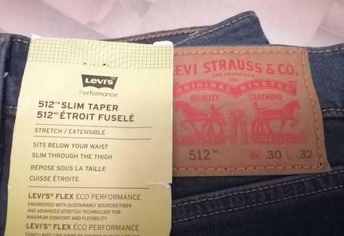 Джинсы мужские levis 512 новые 30/32