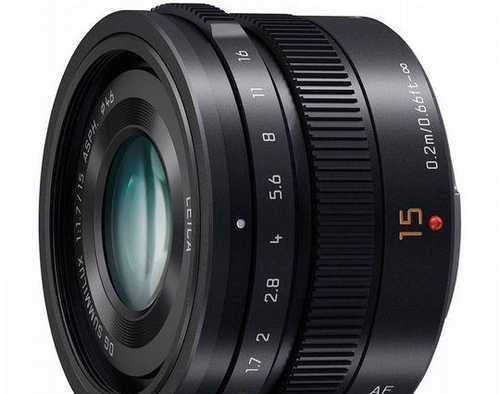 Объектив Panasonic Summilux 15mm f/1.7 Asph DG чер