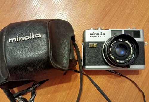 Minolta плёночный фотоаппарат
