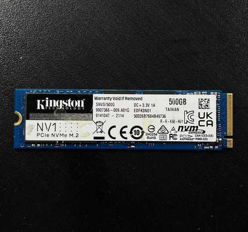 SSD M2 nvme 500 gb Kingston SNV500G