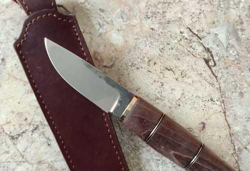Нож кованый "Саом-2" 95х18 стаб.клён проточки
