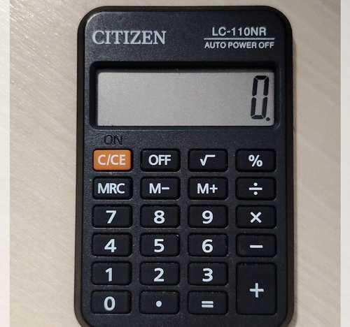 Карманный калькулятор Citizen lc-110nr