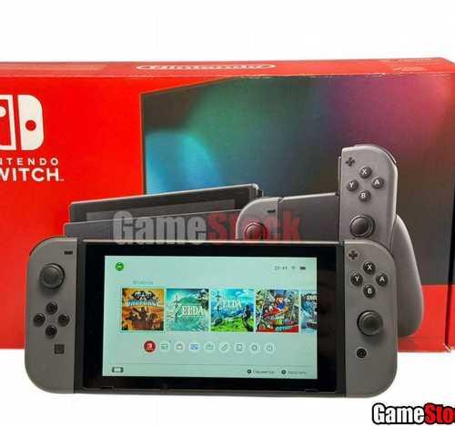 Игровая приставка Nintendo Switch Rev 2 Прошитая с играми 256GB, HAC-001(01) S/N: XKJ40033979294