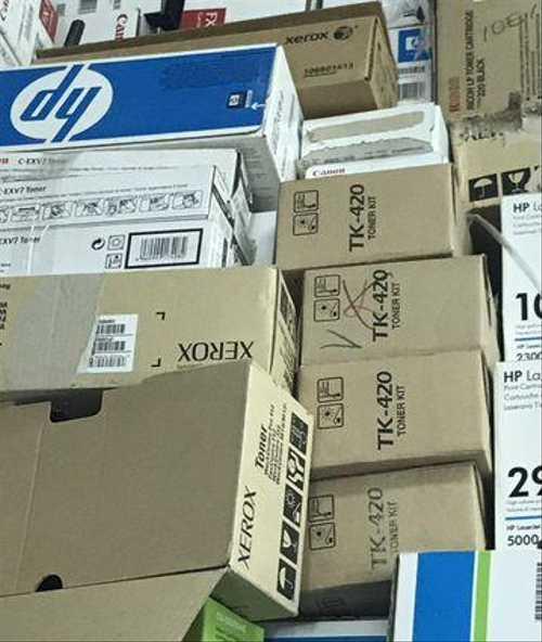 Катриджи для принтеров hp, kyosera, xerox