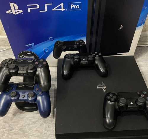 Sony playstation 4 pro 1tb 4 геймпада