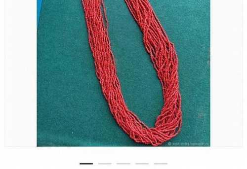 Ожерелье из Коралла "Бычья кровь" 70-е годы