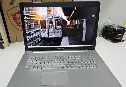 17.3" ASUS N750JK, 1000 ГБ, Core i7-4700HQ, RAM 16 ГБ, GeForce GTX 850M 4 ГБ