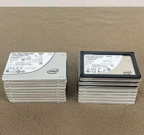2.5" SSD 480Гб Intel DC S4600 / Intel 520 -12 штук