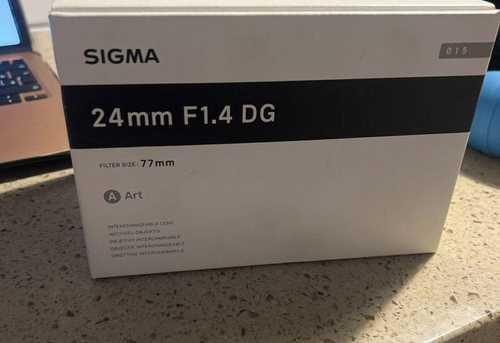 Sigma 24mm F1,4 DG на Sony E полный кадр