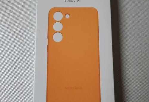 Чехол Silicone Case на Samsung S23 оригинал