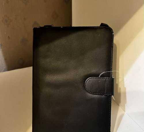 Чёрный чехол-книжка на планшет 7 дюймов