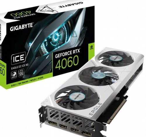 Видеокарта gigabyte GeForce RTX 4060 Eagle OC Ice