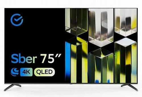 Умный телевизор Sber qled 4K UHD 75