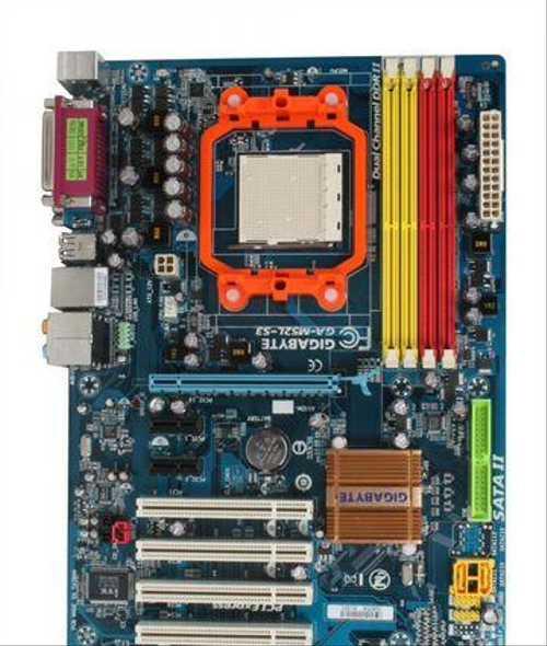 Материнская плата gigabyte GA-M52L-S3 бу