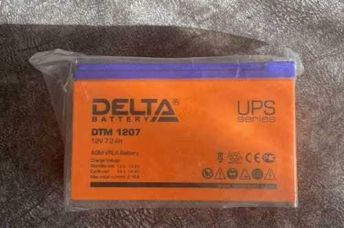 Аккумулятор delta DT 1207 12В 7 Ач (Новый)