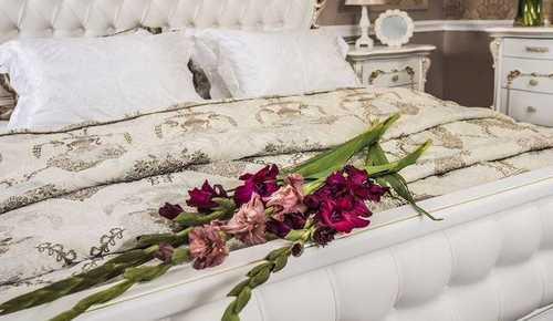 Кровать Анна Мария белый борокко классика 180*200