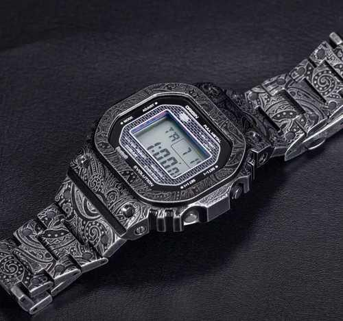 Металлический ремешок и безель Casio G shock 5610