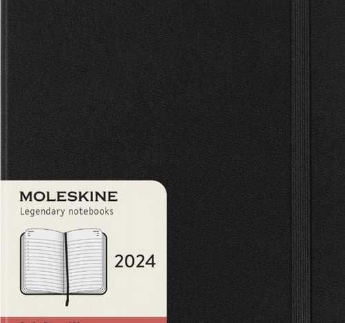 Moleskine ежедневник2024, линованный блокнот