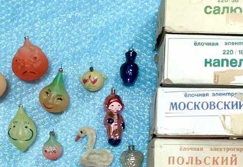 Ёлочные игрушки СССР: Чиполлино, Морозко