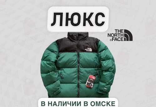 Пуховик куртка the north face 700 зелёный