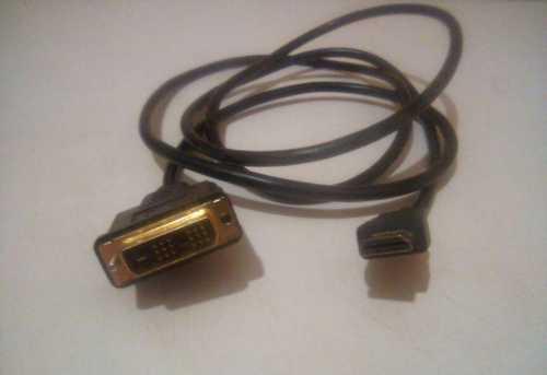Видео кабель hdmi - DVI 1,8м