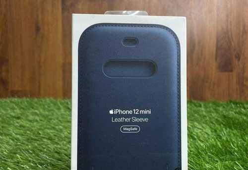 Leather Sleeve iPhone 12 mini, Magsafe