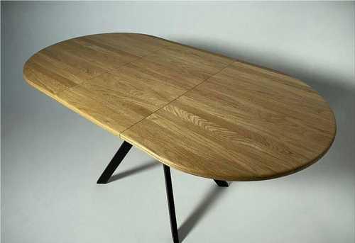 Овальный стол обеденный раздвижной в стиле лофт из