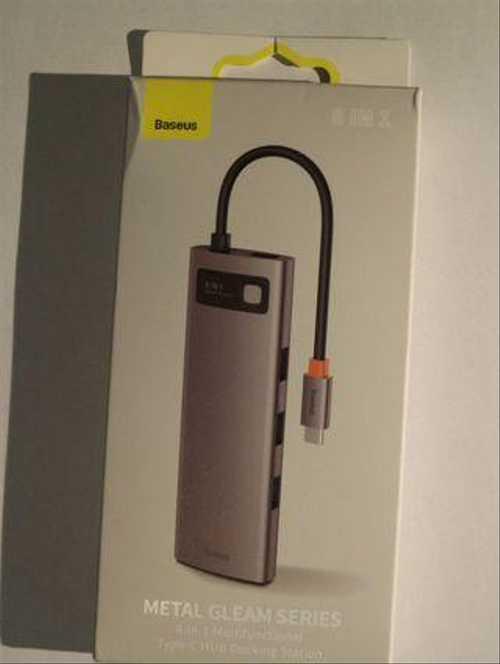 Хаб Baseus 8-в-1 c USB 3.0, hdmi, Ethernet и PD