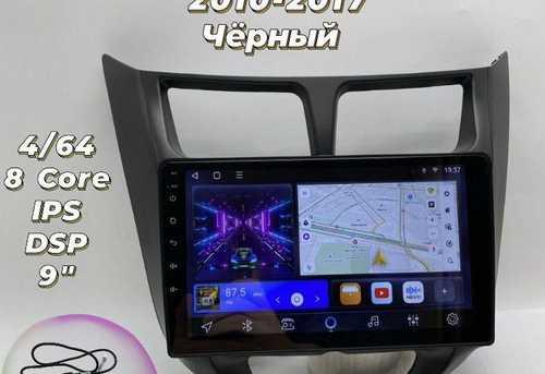 Магнитола 4/64 Hyundai Solaris 2011-2017 Чёрный