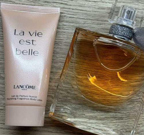 Духи и крем Lancome La vie est belle оригинал