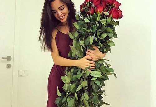 Цветы Гиганты Метровые Розы 150 см