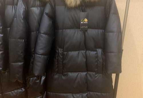 Пальто зимнее для девочки 140-164