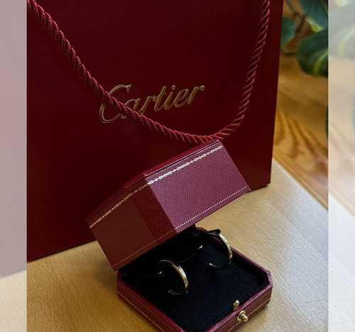 Серьги Cartier золотые