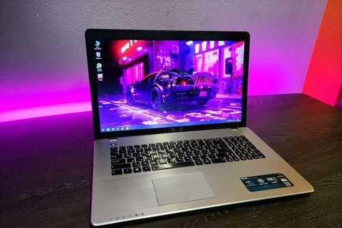 Игровой ноутбук 17.3" Asus / i7 4510U/8Gb/HDD1TB