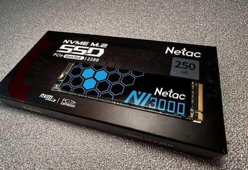 SSD NVMe 250GB Netac NV3000 идеал малопользованный