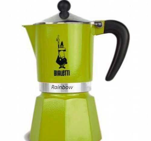 Гейзерная кофеварка Bialetti rainbow Verde 4972, н